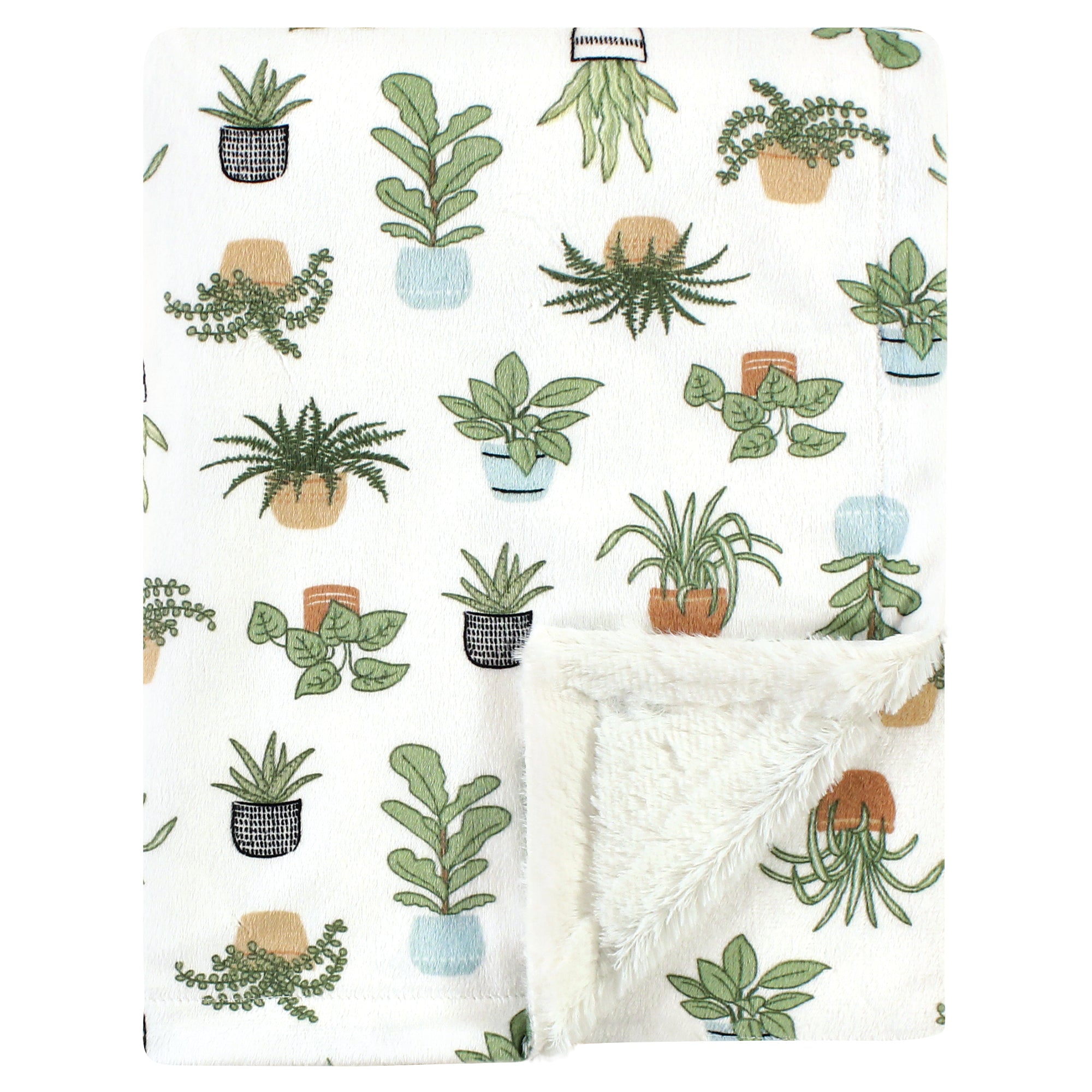 Hudson Baby Plush Blanket with Furry Binding and Back – BabyVision Inc.
