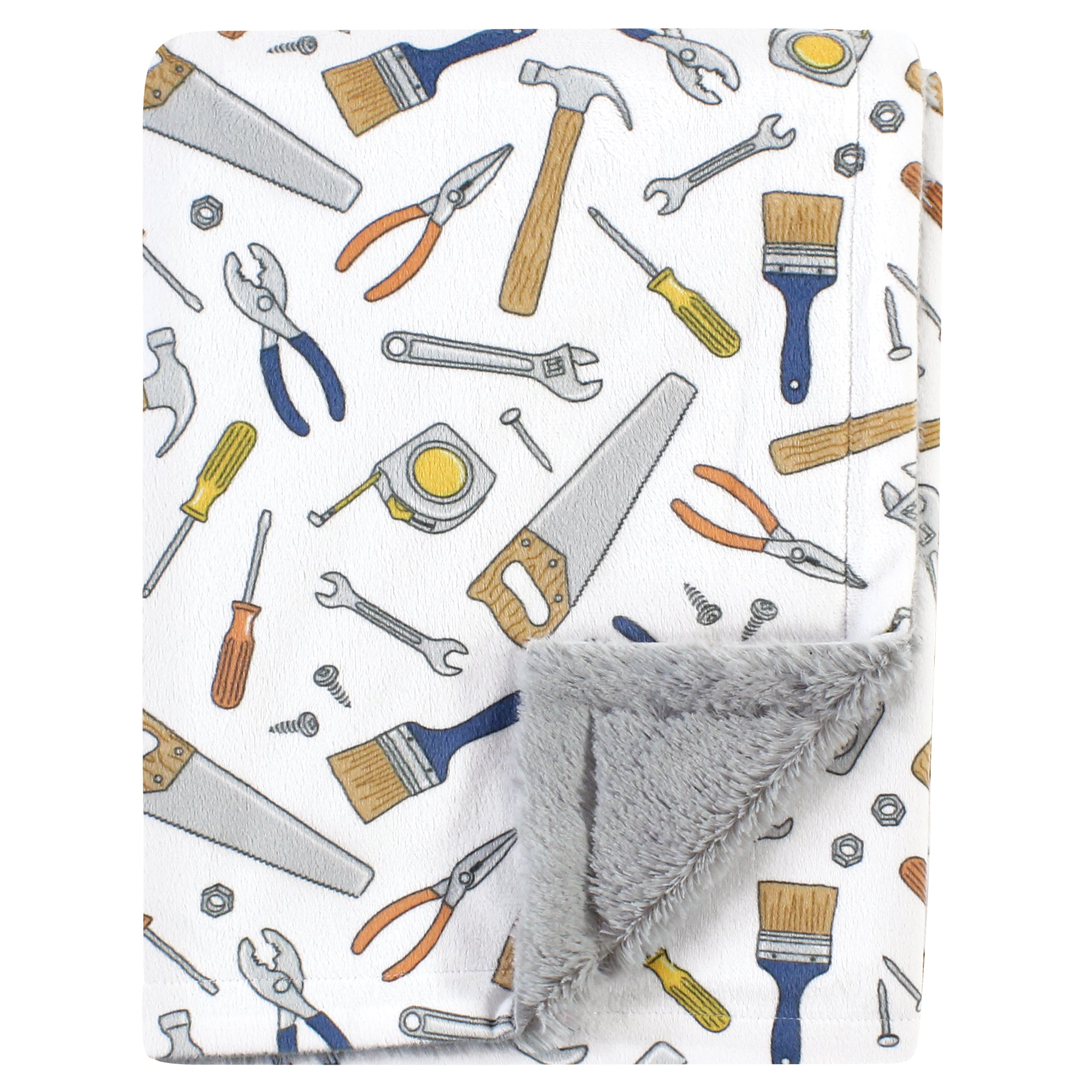 Hudson Baby Plush Blanket with Furry Binding and Back – BabyVision Inc.