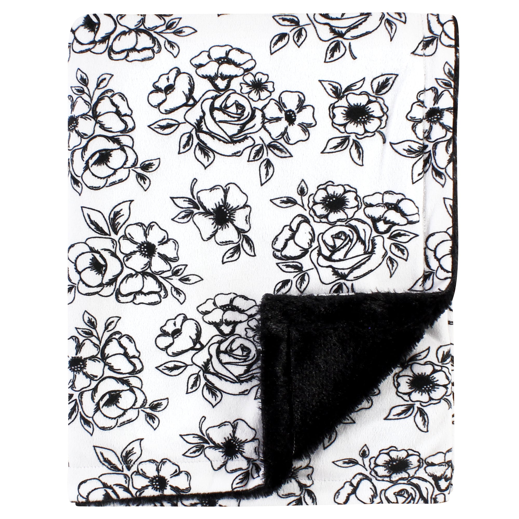 Hudson Baby Plush Blanket with Furry Binding and Back – BabyVision Inc.