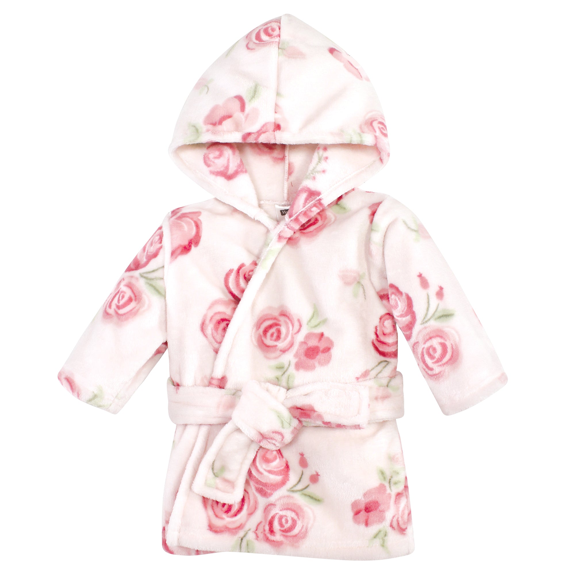 Hudson Baby Unisex Baby Plush Animal Face Bathrobe, Blush Rose ...