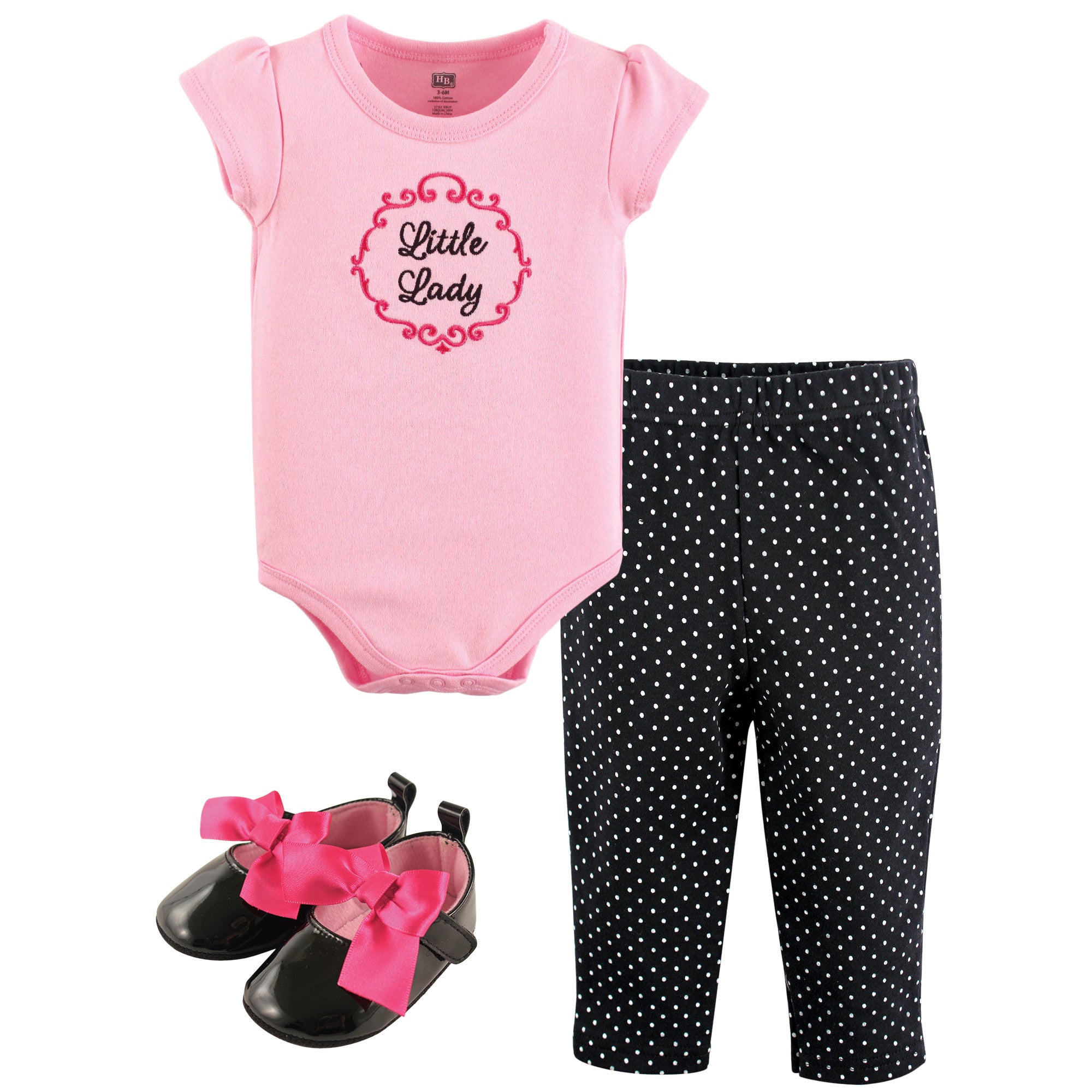 Hudson Baby Cotton Bodysuit, Pant and Shoe Set – BabyVision Inc.