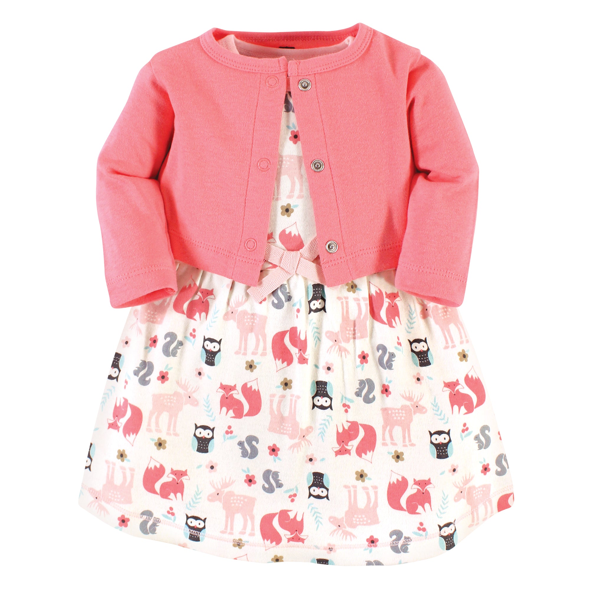 Hudson Baby Cotton Dress and Cardigan Set – BabyVision Inc.