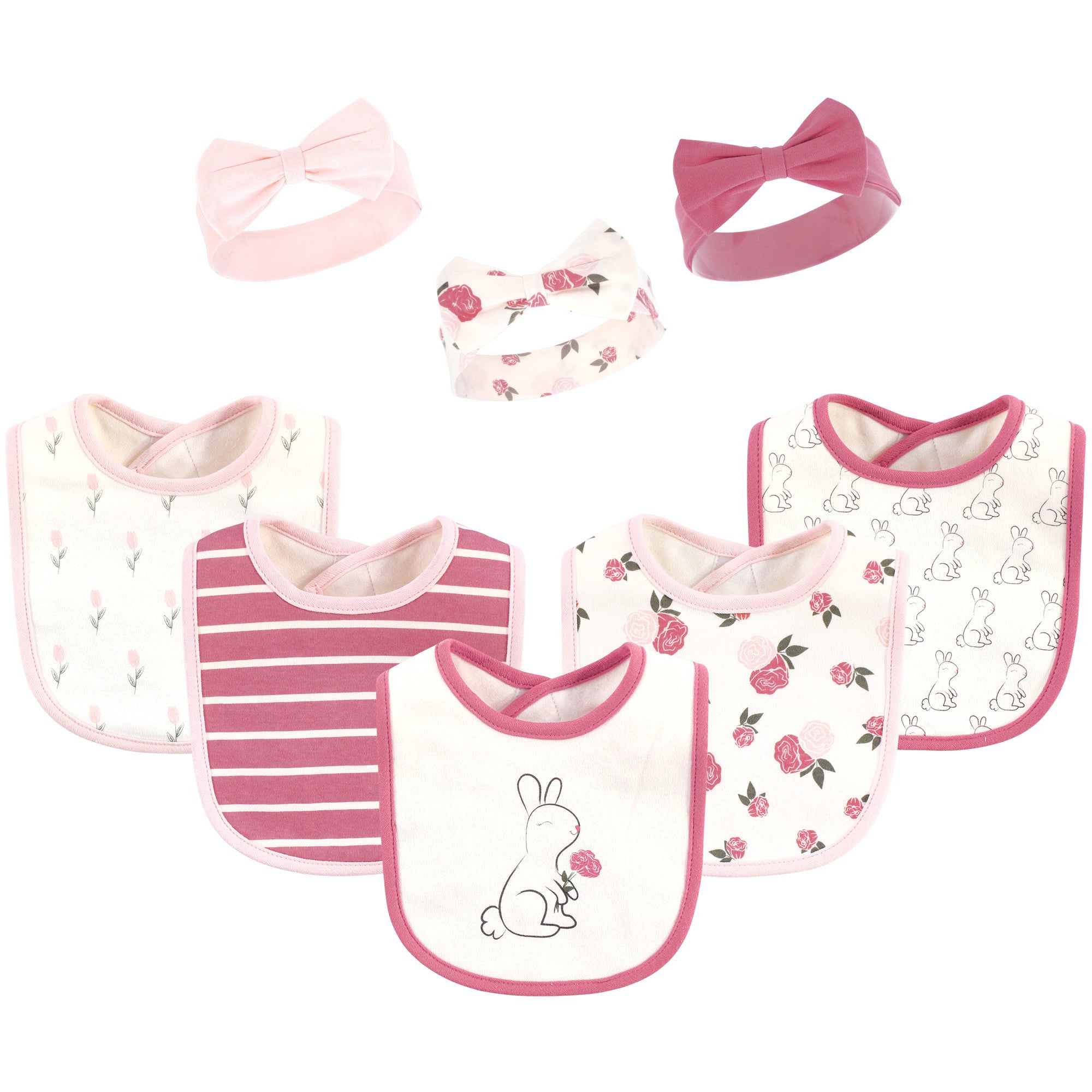 Hudson Baby Cotton Bib and Headband or Caps Set – BabyVision Inc.