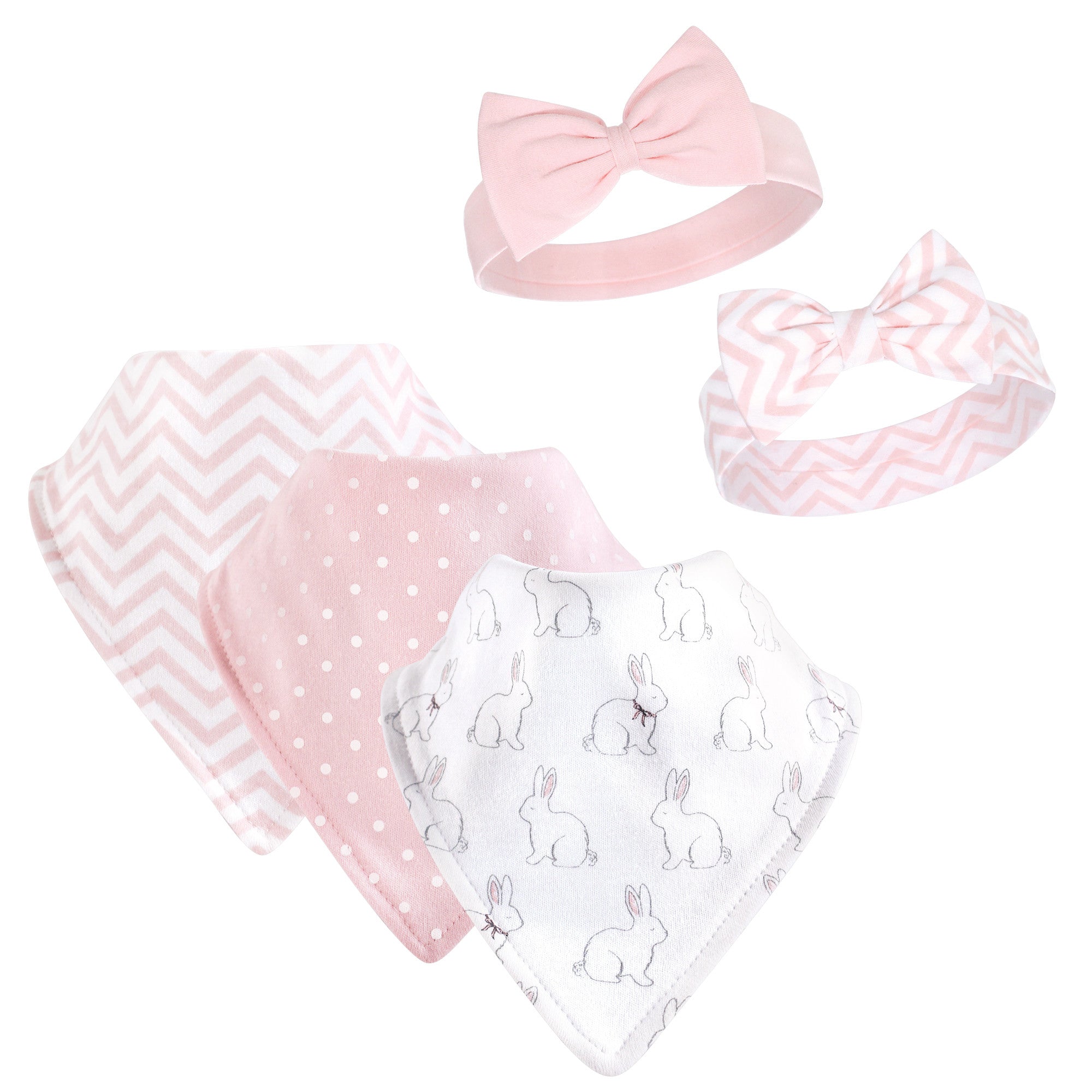 Hudson Baby Cotton Bib and Headband or Caps Set – BabyVision Inc.